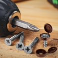 SHIYOU-24 Set 3 Inch Shutter Screws and Caps Shutter Screws with Caps ...