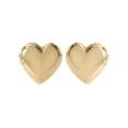 Brilliance Fine-Women’s 14K Yellow Gold Heart Stud Earrings - Walmart.com