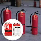 25Pcs Monthly Fire Extinguisher Inspection Tags with Adjustable Wire Ties 3.25x5.75inch ...
