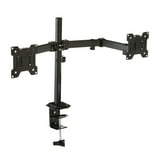 onn Full Motion Dual Monitor Desk Mount, Fits 2 Screens up to 32 Inches ...