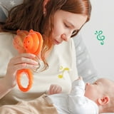 Gqtwoy Silica Gel Hand Chime for Babies, Soothing Teething Toy & Rattle ...