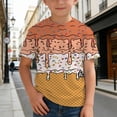 Boy Shirts Toddler Boys Girls Short Sleeve Tee Ice Cream Print Crew ...