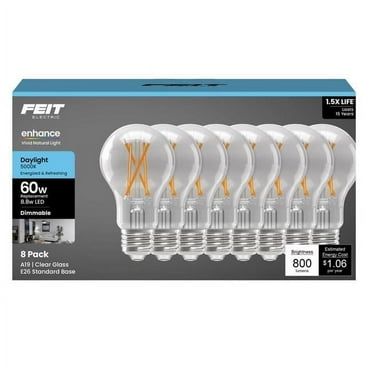 1 PC Feit Enhance A21 E26 (Medium) Filament LED Bulb Daylight 100 Watt ...
