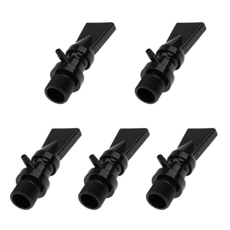 Aquarium Water degree Duckbill Nozzle Plumbing Fitting Black 90 x 40 mm ...