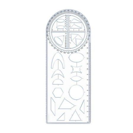 Multifunctional Geometric Ruler Stencils Mathematics Measuring Tool ...