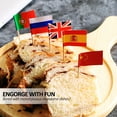 Anley Assorted 100 Different Countries Toothpick Flag - Party ...