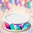 3 pcs Modern Color Petals Cake Strips Edible birthday cake strips, cake ...