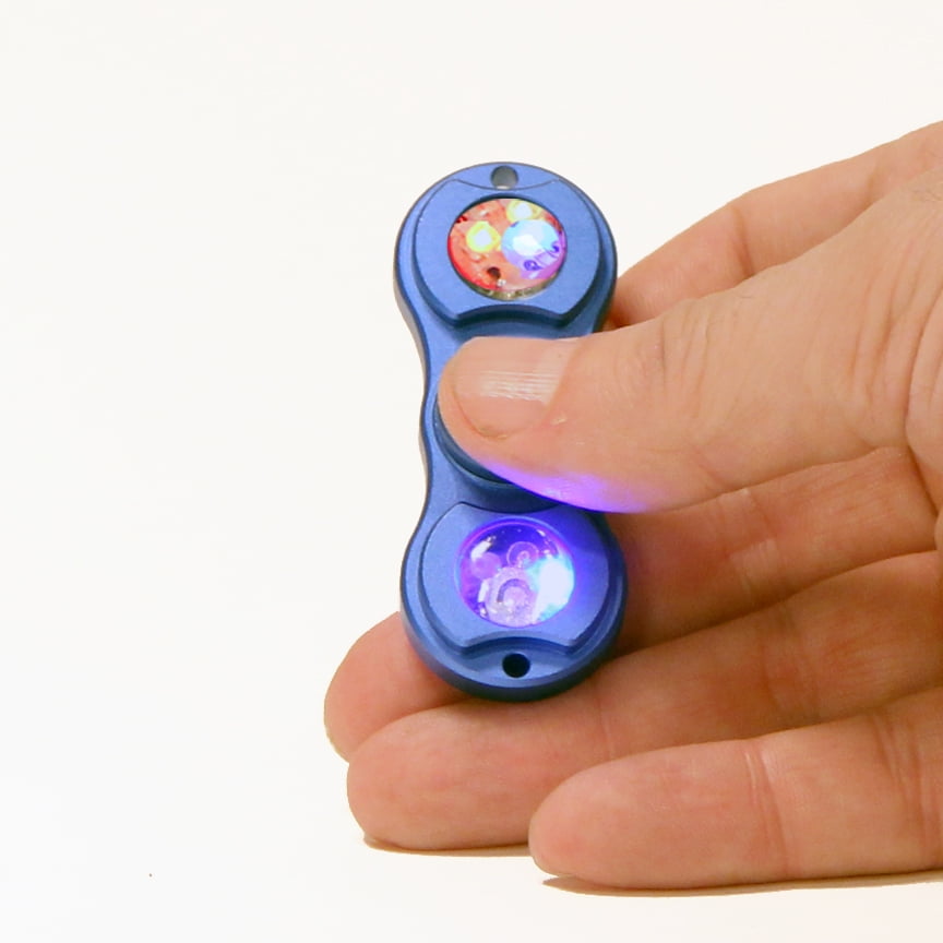 The Zeekio LED Thumb Fidget Spinner with Hybrid Ceramic Bearing (Blue ...