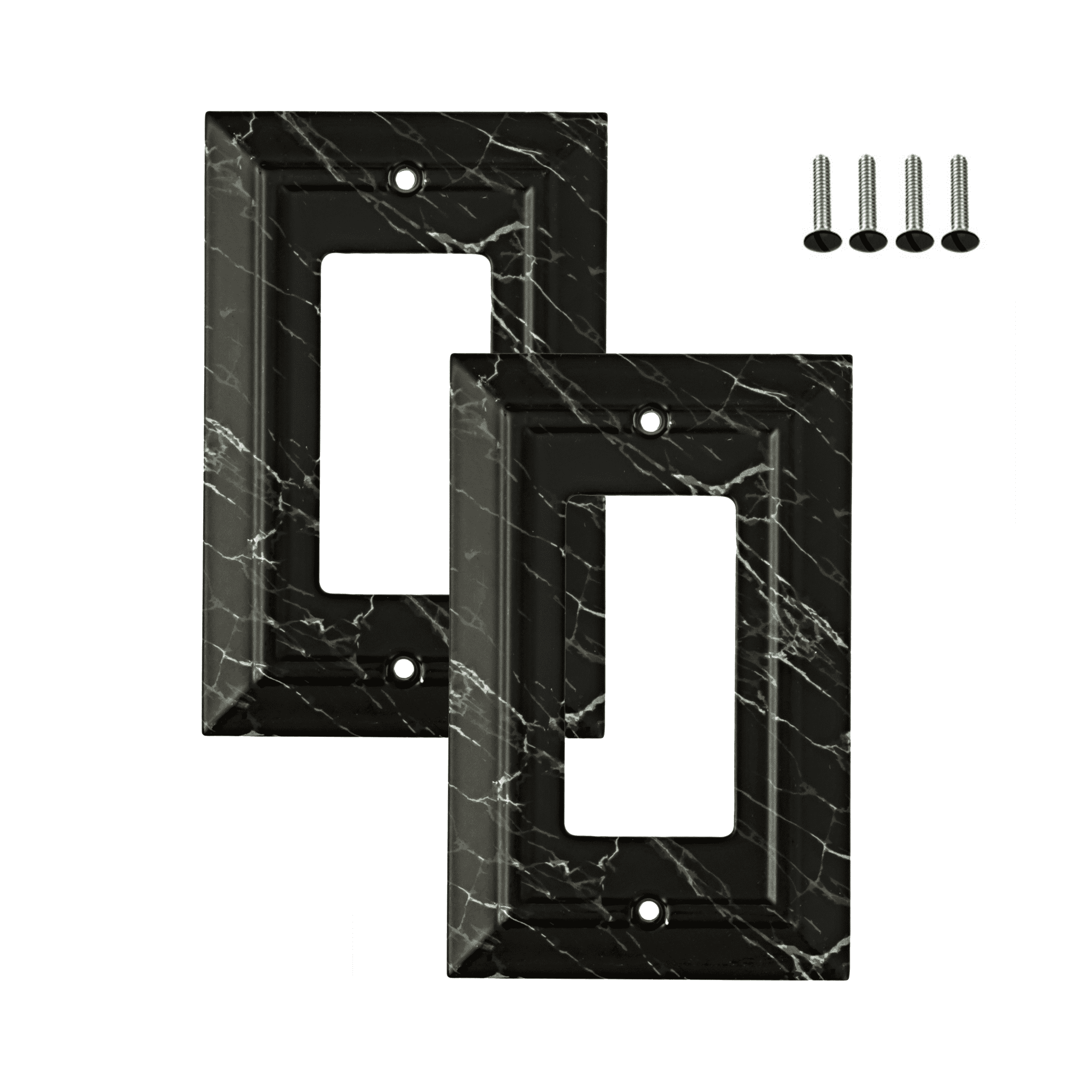Pack of 2 Wall Plate Outlet Switch Covers by SleekLighting | Classic ...