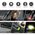 MDHAND LED Tactical Flashlight, Super Bright 1200 Lumen Portable Outdoor Water Resistant Torch ...