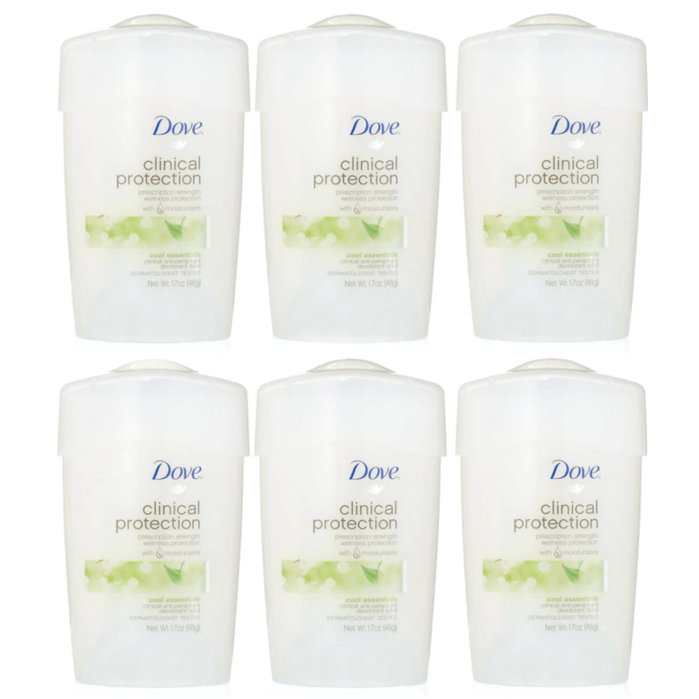 6 Pack Dove Clinical Protection Anti-Perspirant Deodorant Cool ...