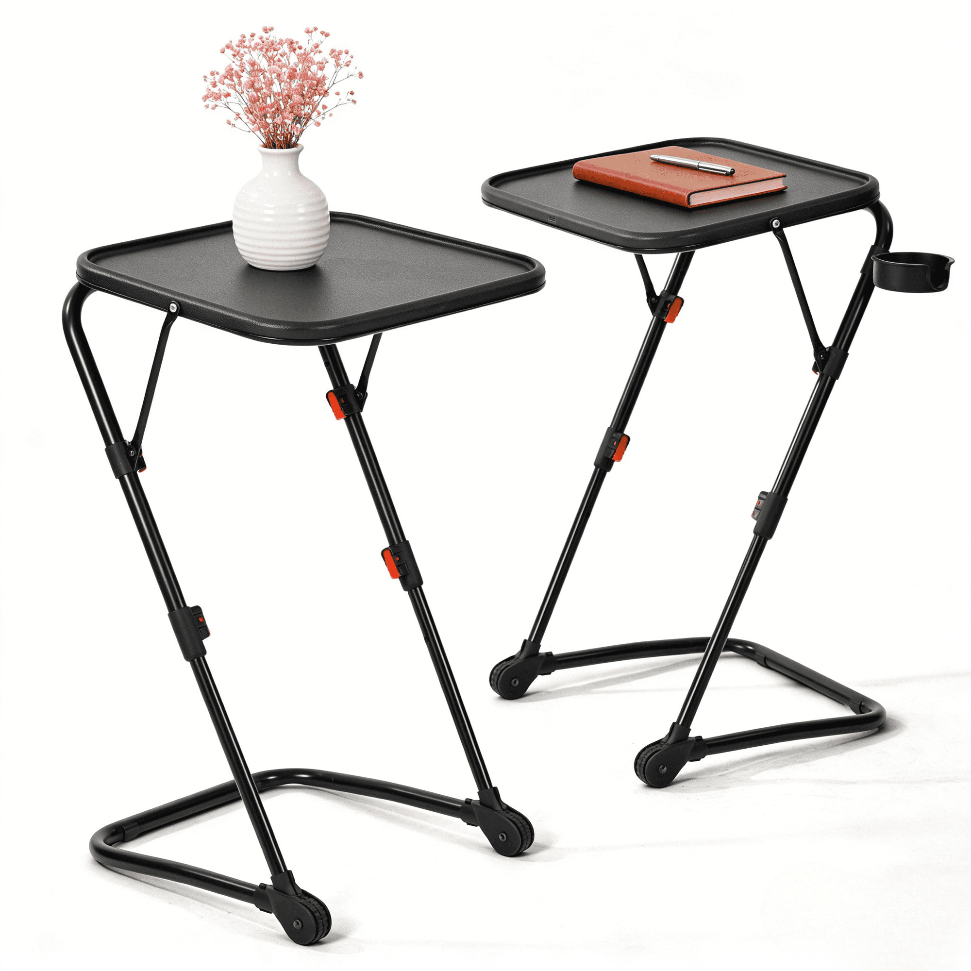 Click here for Homy Casa Folding Tv Tray Tables  Set Of 2  Adjust... prices