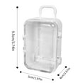 MIni Small Clear Plastic Beads Storage Containers Box with Hinged Lid ...