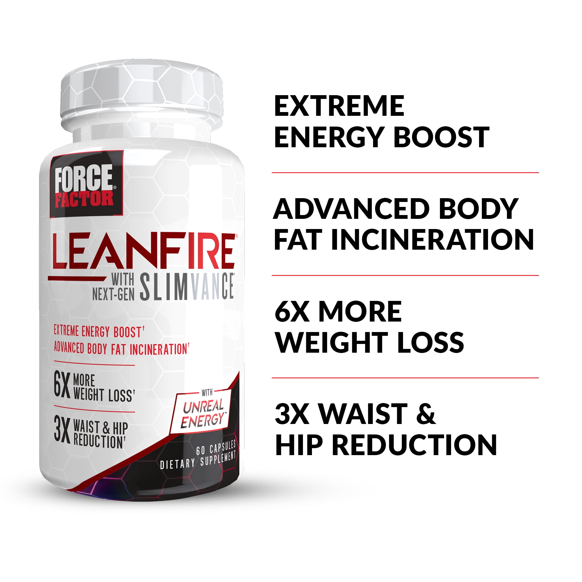 Buy Force Factor LeanFire with Next-Gen SLIMVANCE, Thermogenic Fat ...