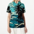 ASDFVBKG Women Hawaiian Cardigans Casual Summer Tops Cover up Open ...