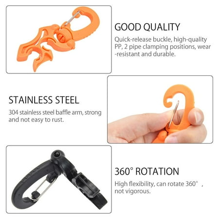 2 Pcs Scuba Diving Hose Holder Clips Scuba Diving Hose Holder 360 ...