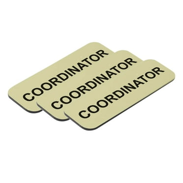 Dispatcher 1 x 3" Name Tag/Badge, White, (3 Pack) - Walmart.com