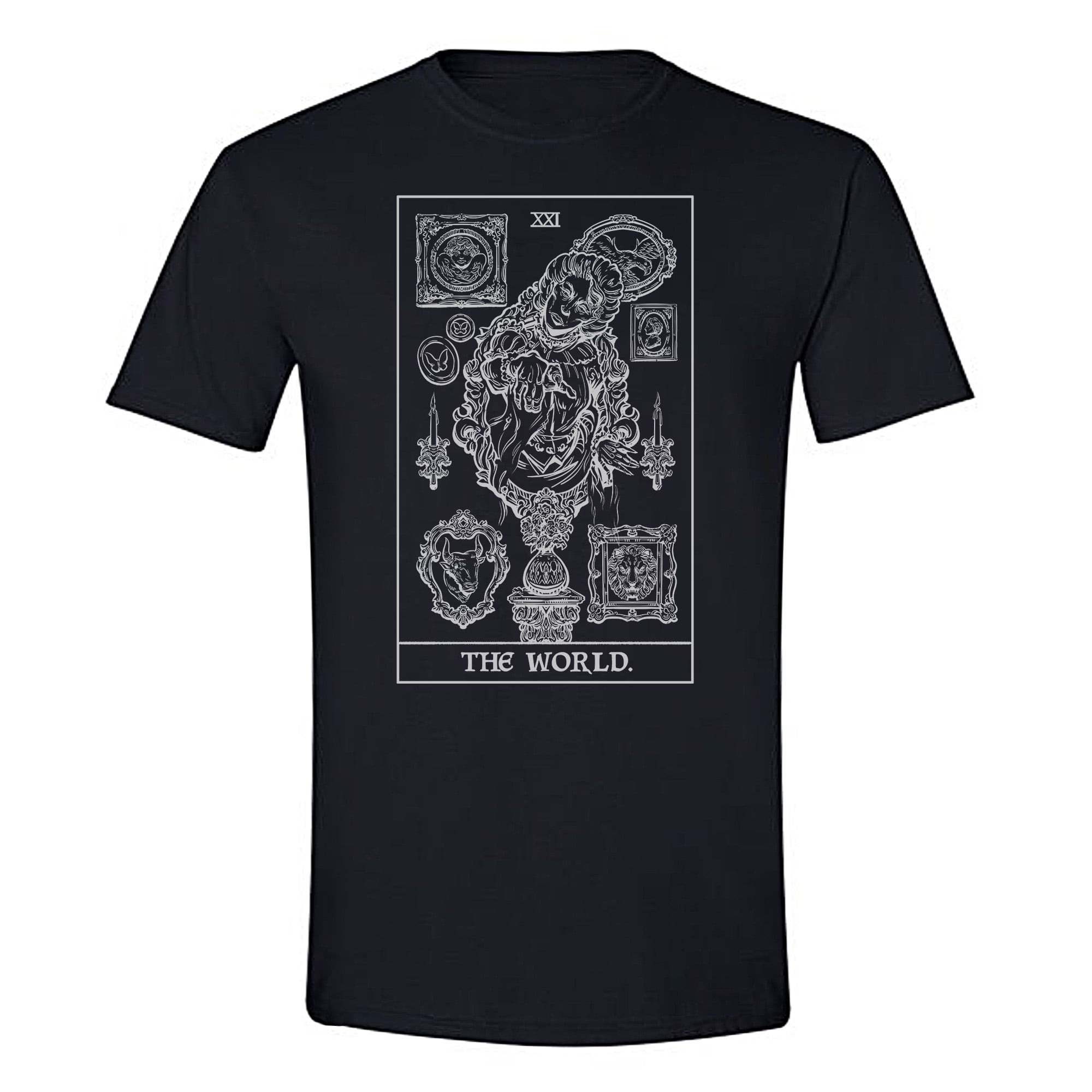 The Ghoulish Garb The World Tarot Card Shirt Terror Tarot Specter ...