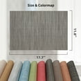 Modern Thick Solid Woven Cross Weave PVC Dining Table Placemats, 12x18 ...