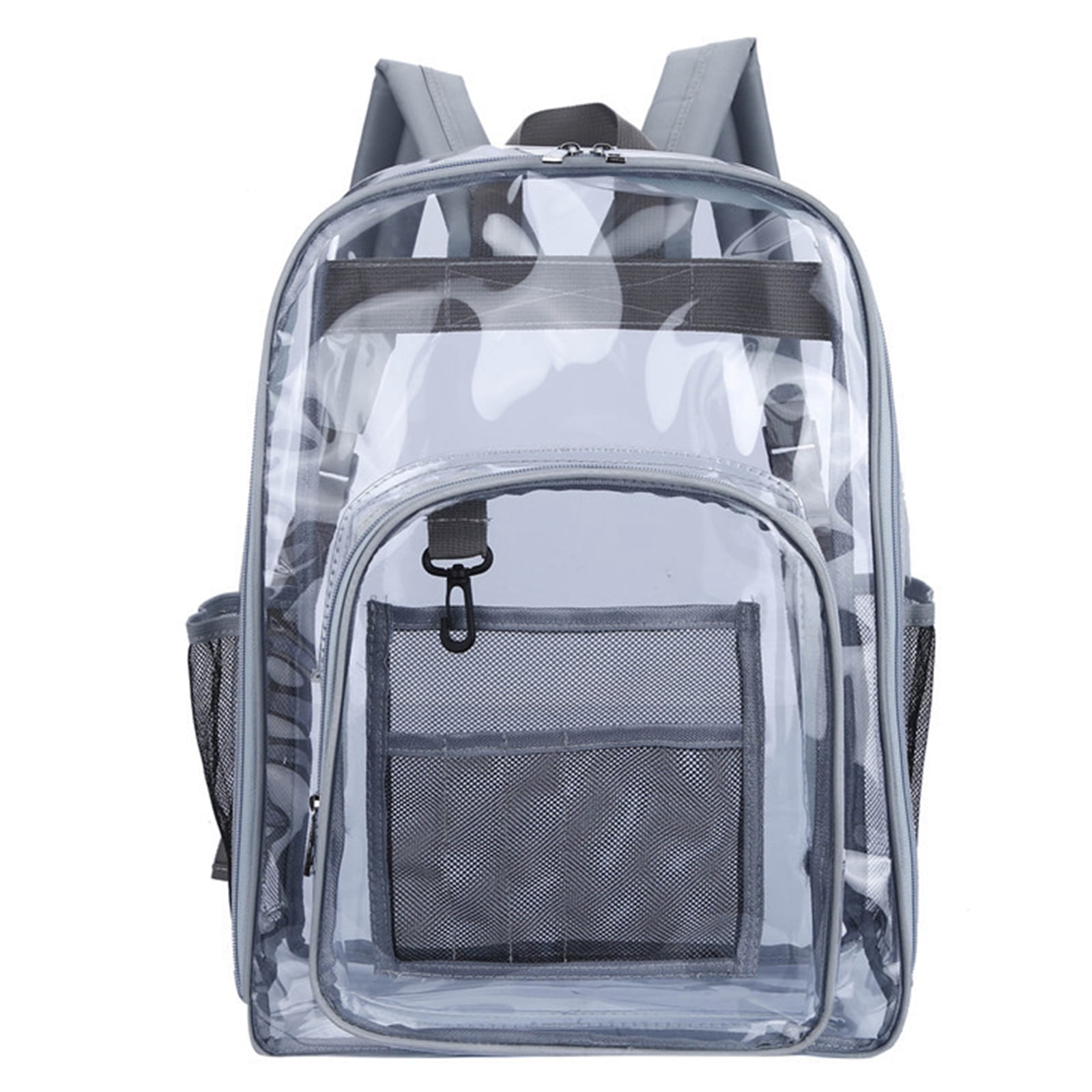 Clear Backpack Heavy Duty PVC Transparent Backpack for School,Sports ...