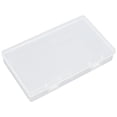 3Pcs Transparent Plastic Storage Boxes Rectangle White 16.3x9.3x3.1cm ...