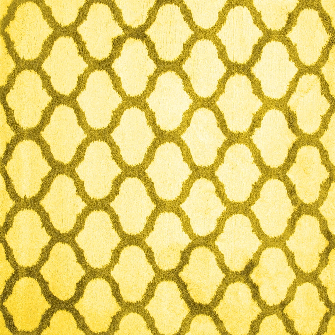 Ahgly Company Indoor Square Trellis Yellow Contemporary Area Rugs, 6 ...