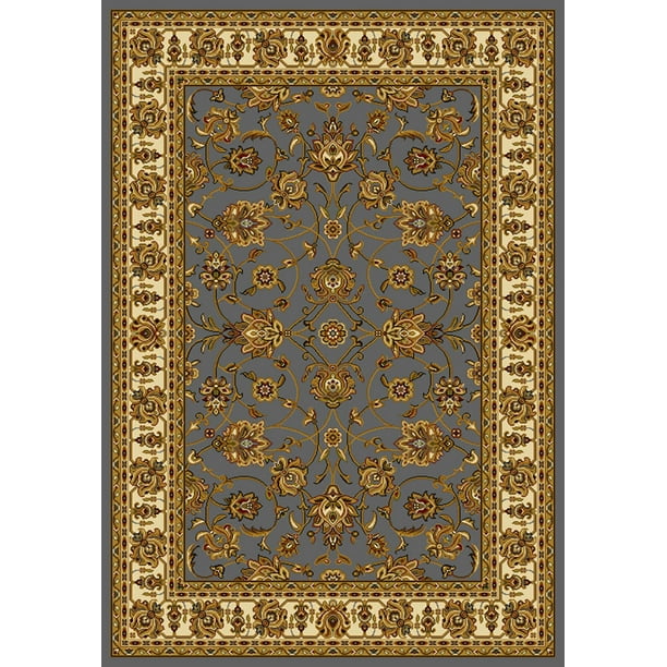 United Weavers Affinity Area Rug 750-00867 Reza Blue/Grey Bordered ...