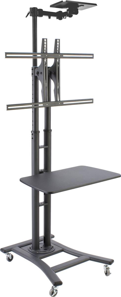 Floor TV Stand with Locking Wheels, 37" to 70" Television, Camera Tray ...