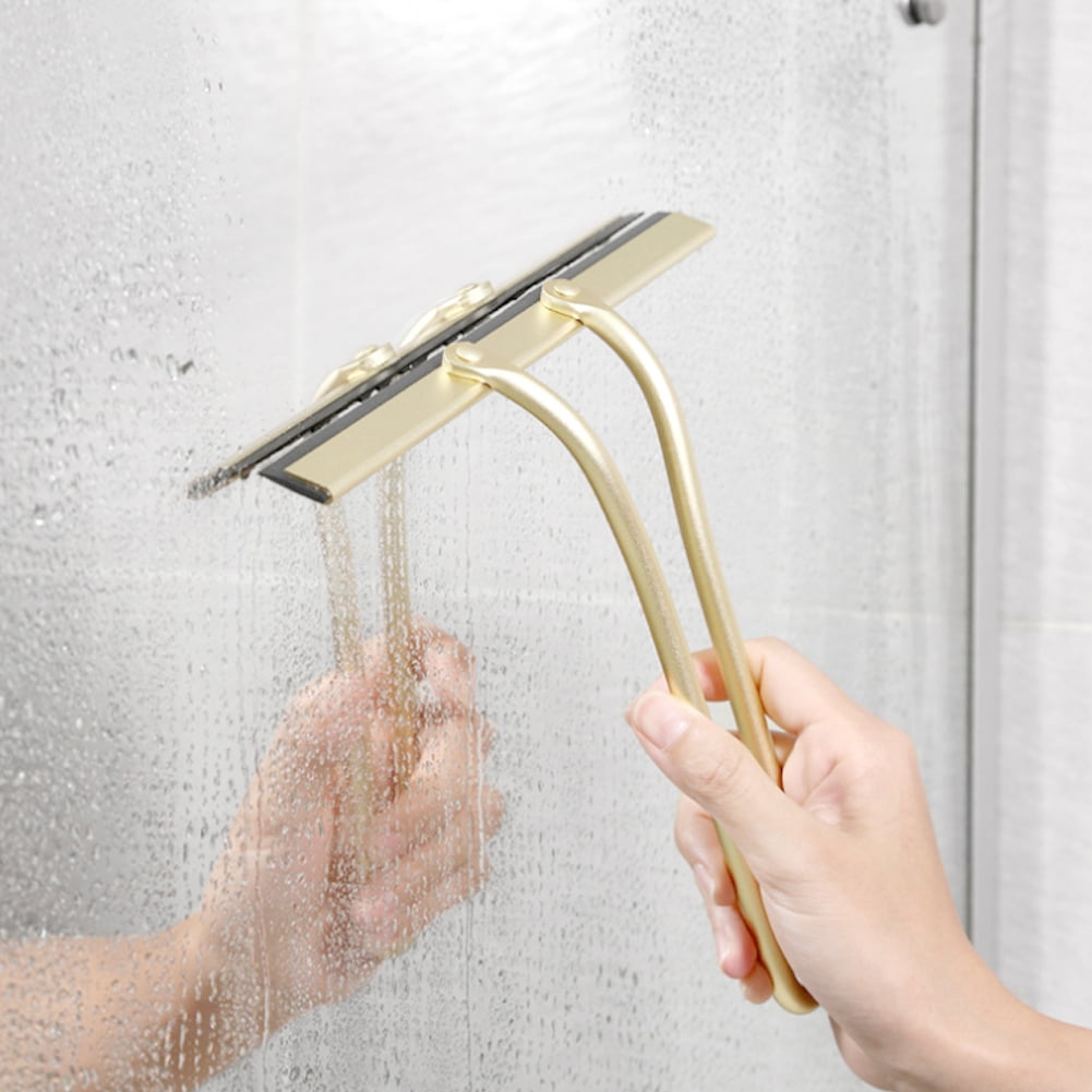 Domqga Gold Glass Window Wiper Bathroom Shower Door Scraper Cleaner ...