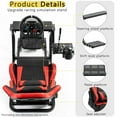 Marada G923 Racing Simulator Cockpit with Red Seat Fit for Thrustmaster ...
