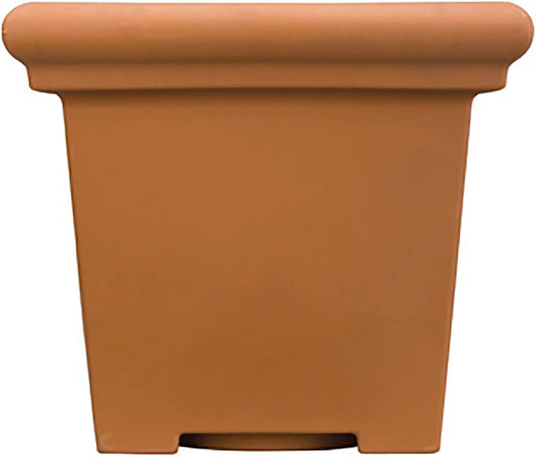 ZXNYH 24 Inch Terrazzo Large Square Planter - Rolled Rim Weather ...