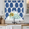 Abstract Dahlia Swag Curtain Valance for Window 2 Panels Vintage Deep ...