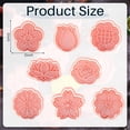 8 Pcs Flower Cookie Cutters 3D 8 Styles Day Daisy Sunflower Tulip Rose ...