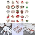 ANXPTIME Wreath Elk Napkin Rings Christmas Trees Napkin Holder Buckles ...