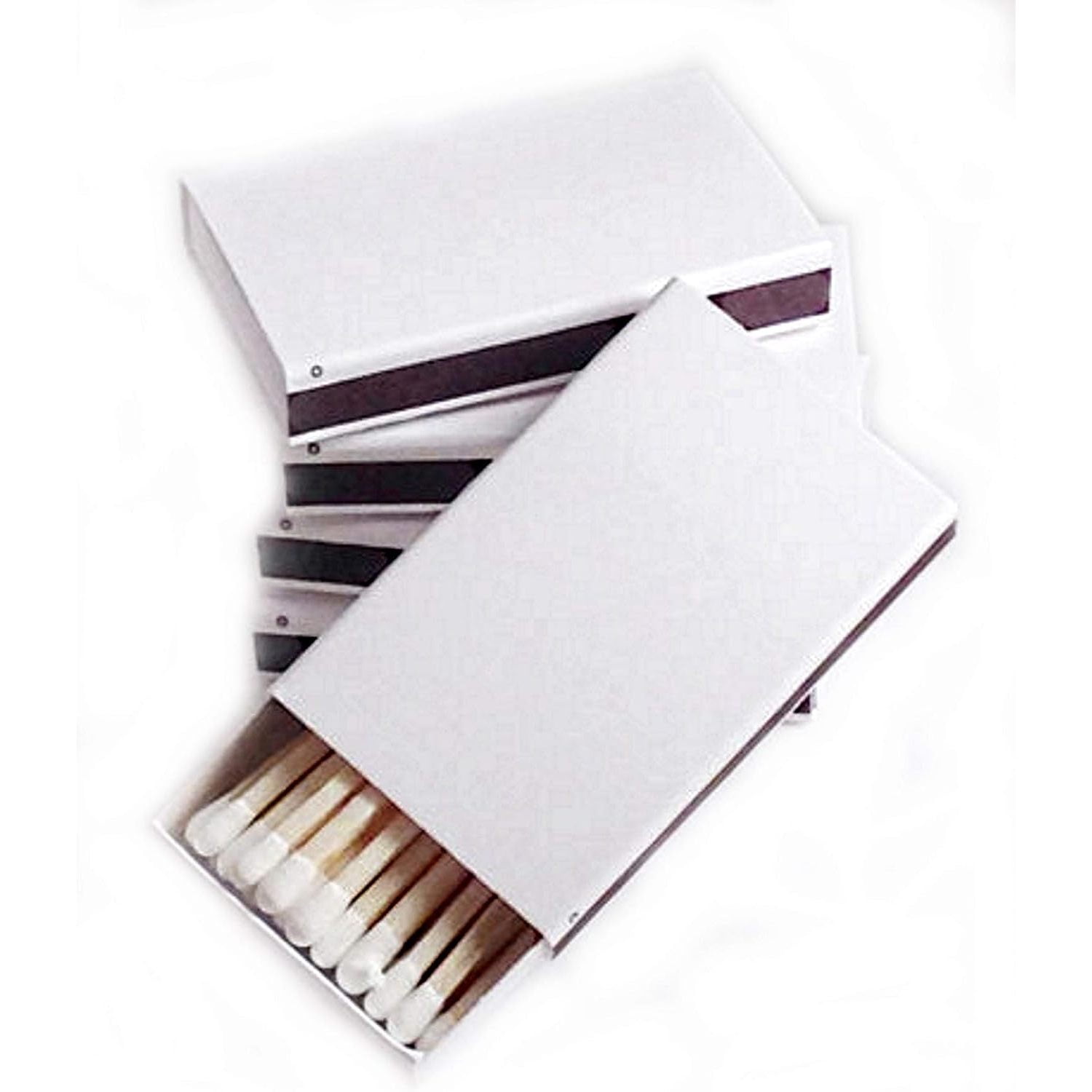 HetayC 50 Plain White Cover Wooden Matches Box Matches - Walmart.com