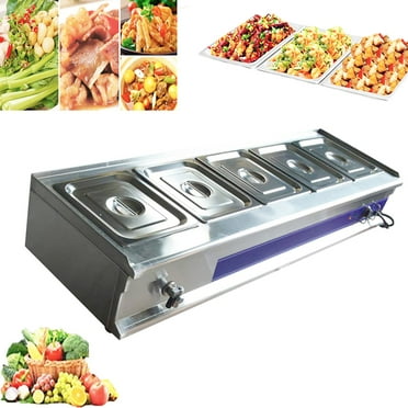 TECHTONGDA Commercial Food Warmer Stainless Steel Bain Marie Buffet ...