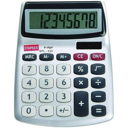 Staples 466465 Spl-230-Cc 8-Digit Display Calculator - Walmart.ca