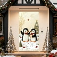 35 X 72 In Stereoscopic Embroidery Style Christmas Door Cover Christmas ...
