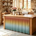 Bohemian Gradient Green Cabinet Curtains 28" W x 51" L Modern ...