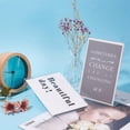 Acrylic Sign Holder Stand L-Shape Table Card Display Rectangle Clear 9 ...