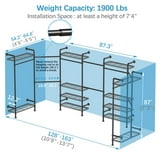 Timate U3 U Shape Garment Rack , Expandable Industrial Pipe Clothing ...