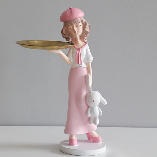 Figurine Statues, with Storage Tray Jewelry Trinket Storage Entrance ...
