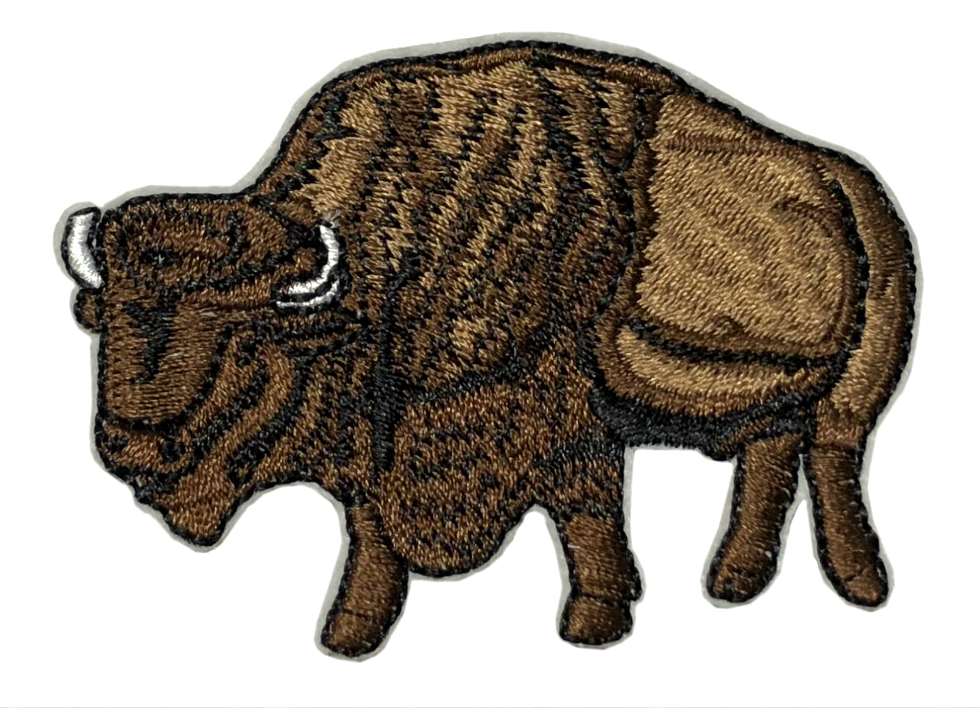 Buffalo Western Bison Animal Bull Applique Embroidered Iron on Patch ...