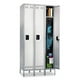 Safco Single-Tier, Three-Column Locker, 36w x 18d x 78h, Two-Tone Gray ...