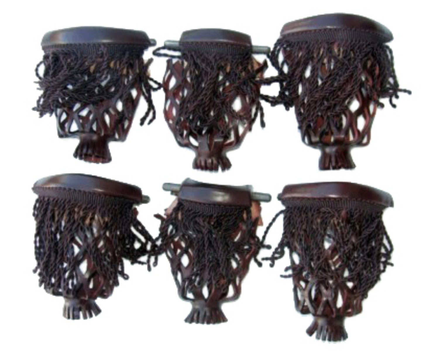 Set of 6 Pool Table Billiard With Fringe Cherry Vinyl Pockets for sale ...