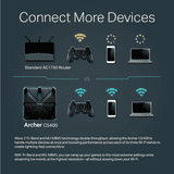 Tp-Link ARCHER AC5400 Wireless Tri-Band Gigabit Router - Walmart.com