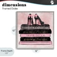 Stupell Industries All Things Fashion Book Stack Gray Framed Giclee Art ...
