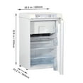 Techomey 3.5 Cu ft Propane Refrigerator 3 Way Gas/110V/12V Refrigerator ...