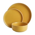 Gibson Home Everyday Essential Yellow Dinnerware Set, 12-Piece Set ...