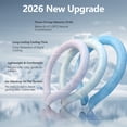 6 Pack Freezable Neck Cooling Tubes, Natural Freeze Below 28°C Portable ...